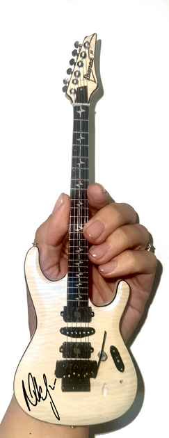 Nita Strauss -Mini Guitar-Jiva Ghost (Signed) – Nita Strauss Shop